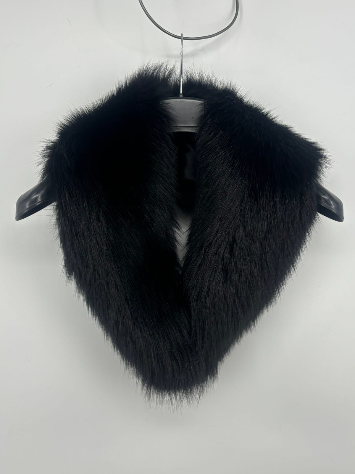 Black Fox Fur Big Collar - Nick the Greek Furs